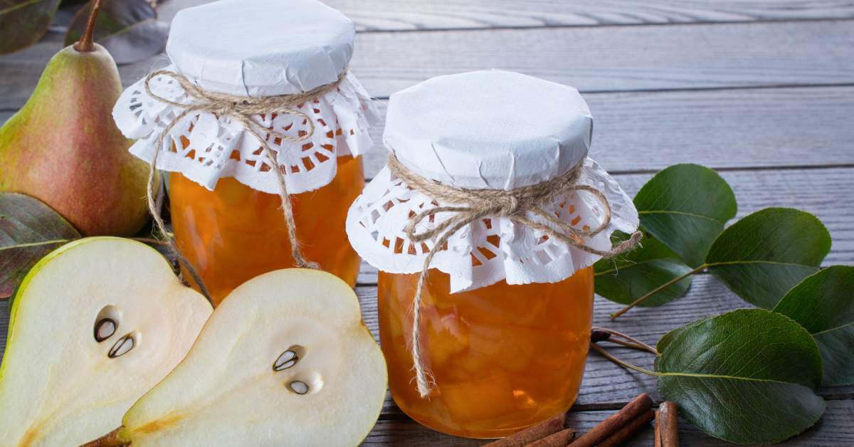 Homemade Pear Preserves + Canning Instructions - Food Prep Guide ...