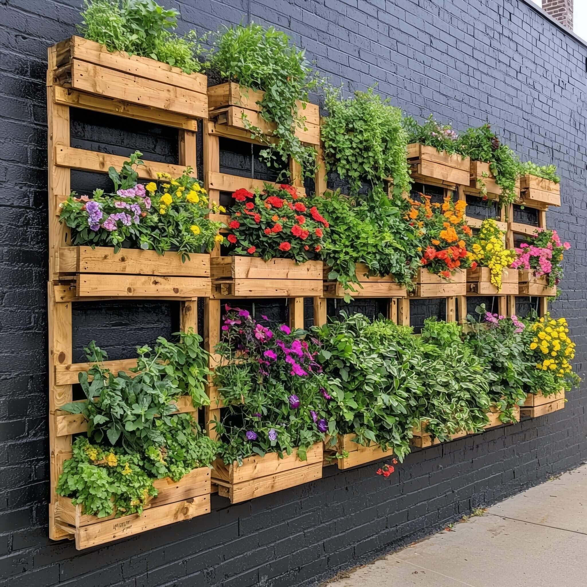 12 DIY Pallet Planter Boxes - Food Prep Guide - Preserving & Storing Food