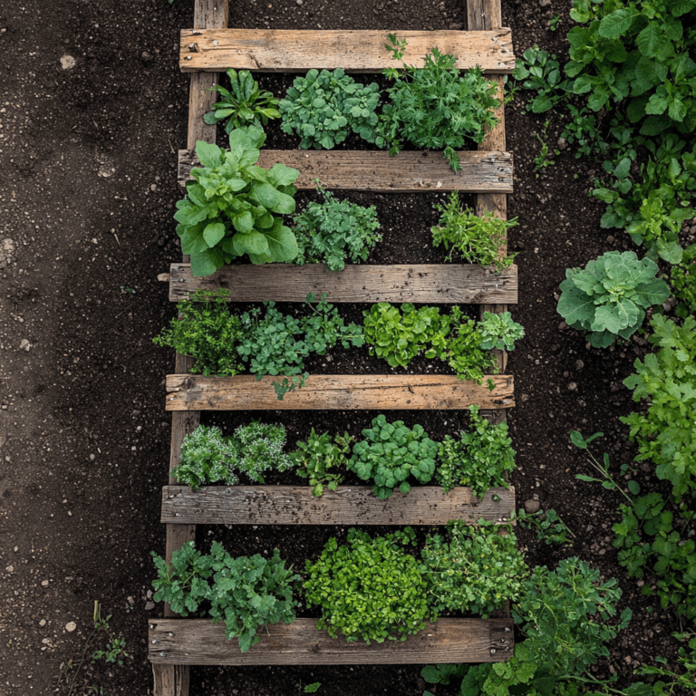 7 Creative Ladder Herb Gardens - Food Prep Guide - Preserving & Storing ...