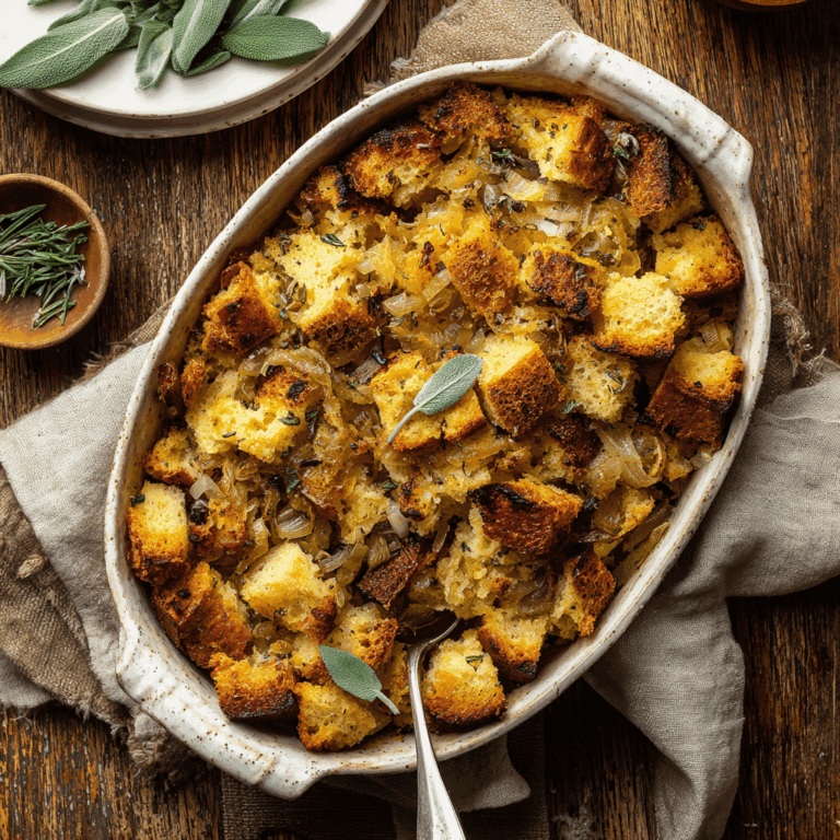 Sage and Onion Thanksgiving Stuffing - Food Prep Guide - Preserving ...